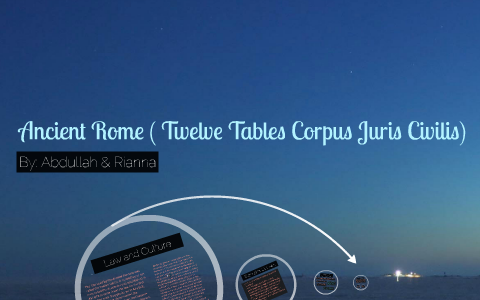 Ancient Rome ( Twelve Tables Corpus Juris Civilis) by Rianna Alli on Prezi