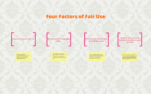 Four Factors of Fair Use by madison sprowl on Prezi