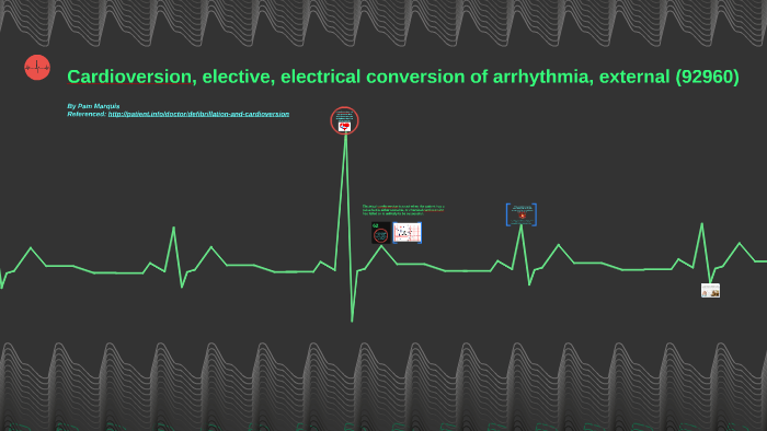 Cardioversion, elective, electrical conversion of arrhythmia by Pam ...