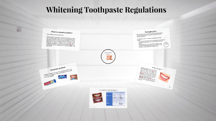 Whitening Toothpaste Regulations by Eva Trusilevič