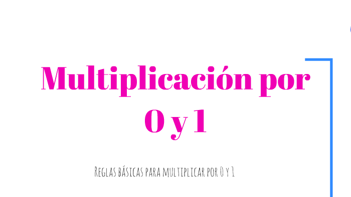 Multiplicación por 0 y 1 by Joseph Palma on Prezi