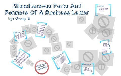 Miscellaneous Parts And Formats Of A Business Letter by jerry fe ...