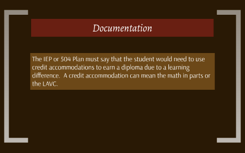 Standard Diploma with Credit Accommodations by Alaina Trott on Prezi