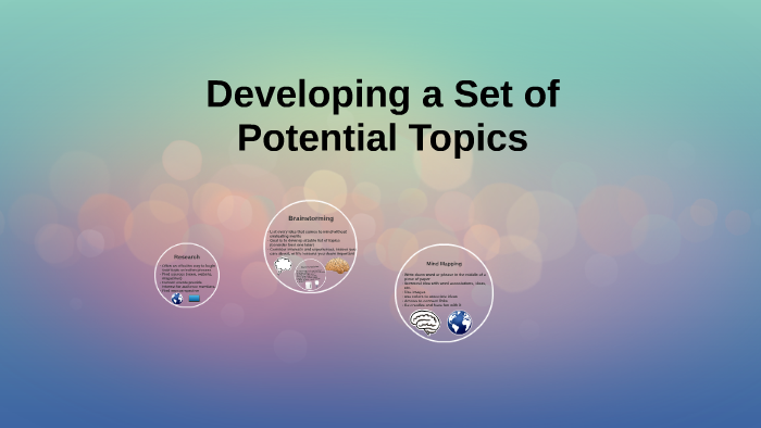 Developing a Set of by Ian Kubbe on Prezi