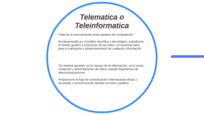 Telematica o Teleinformatica by yesid martinez