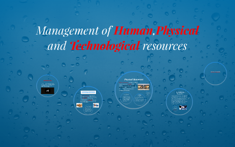 Management of Human,Physical and Technological resources by Myriam ...