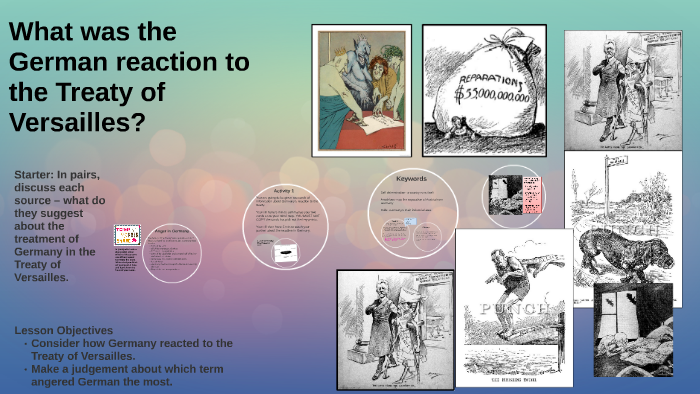 What was the German reaction to the Treaty of Versailles? by Lillie ...