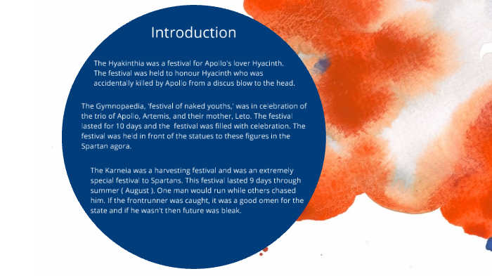 Spartan Religious Festivals by Jake Cloake on Prezi