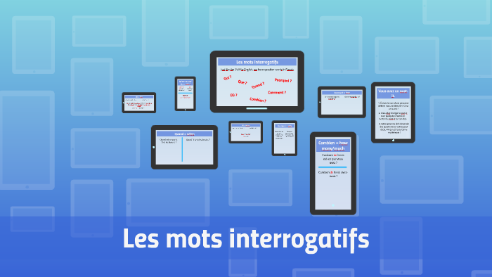 Les mots interrogatifs by Susan Samay