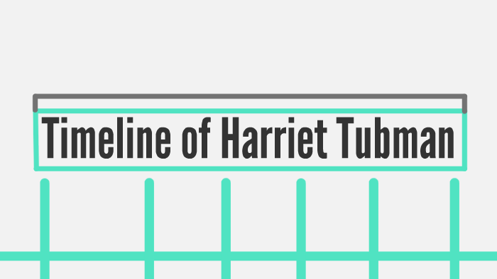 Timeline of Harriet Tubman by Delete Account on Prezi