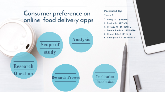Consumer Preference on Online food delivery service by Thanigesh A P on ...