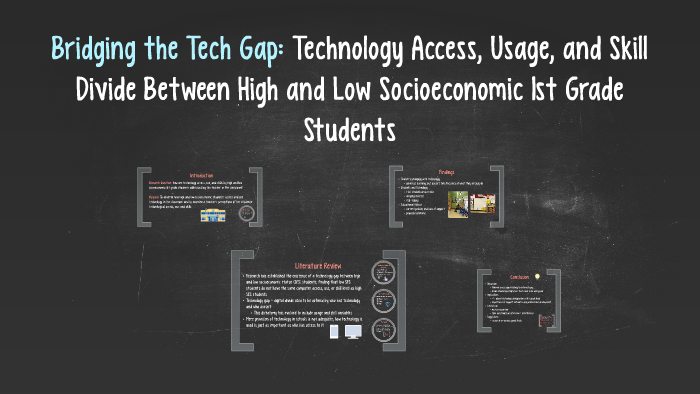Bridging the Tech Gap: Technology Access, Usage, and Skill D by Anna ...