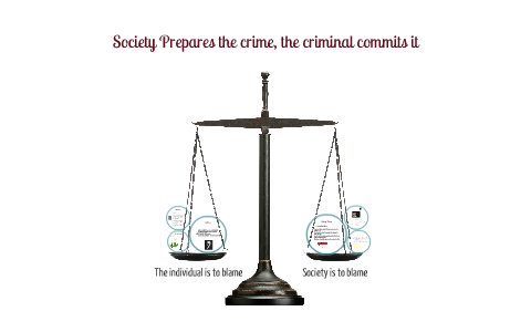 Society prepares the crime, the criminal commits it. How valid is this ...