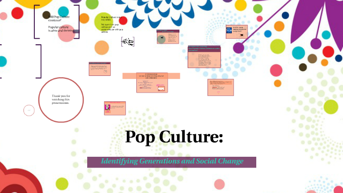 Pop Culture: Identifying Generations and Social Change by Arianna ...
