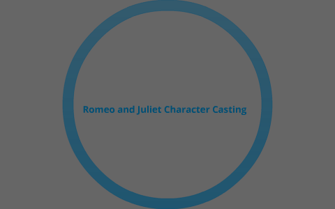 Romeo and Juliet character casting by bob smit on Prezi