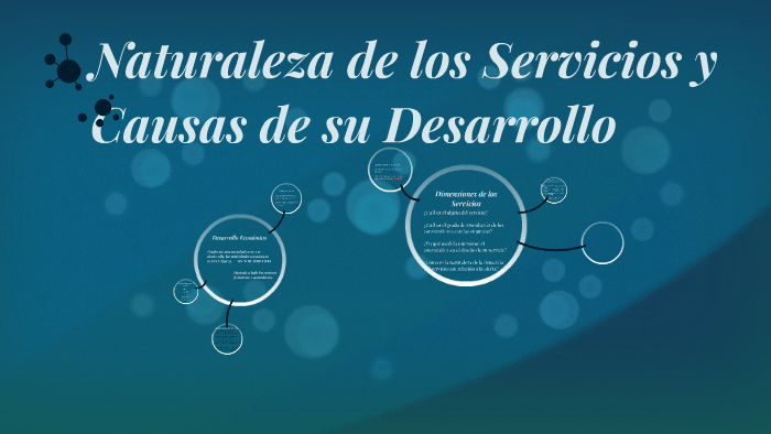 Naturaleza de los Servicios y Causas de su Desarrollo by andrea urbina ...