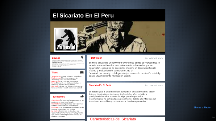 El Sicariato En El Peru by Miguel Angel Uquiche Arias on Prezi