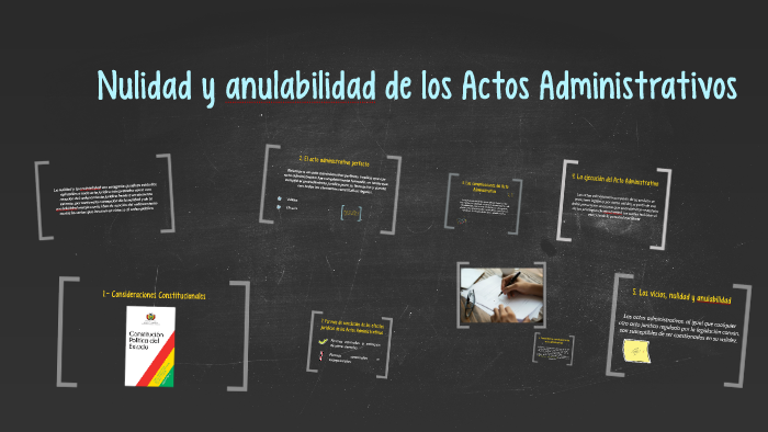 Nulidad y anulabilidad de los Actos Administrativos by David Cisneros Uria on Prezi