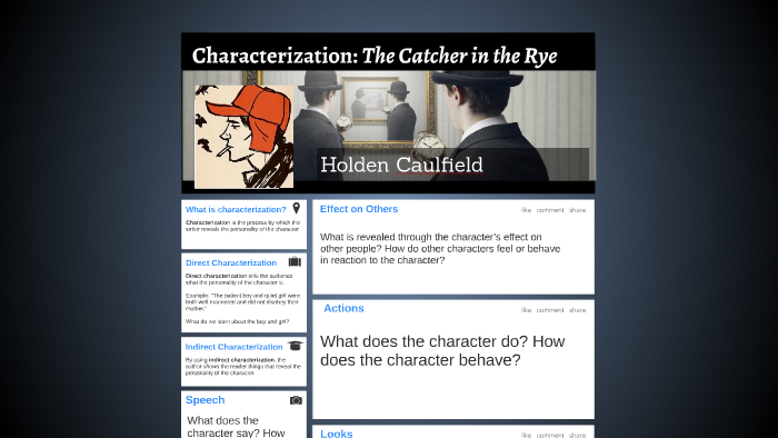 Characterization: The Catcher in the Rye by Jessica Donnelly on Prezi