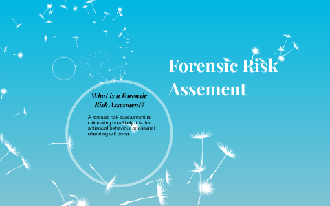 What is a Forensic risk assesment by Kazia Slinn