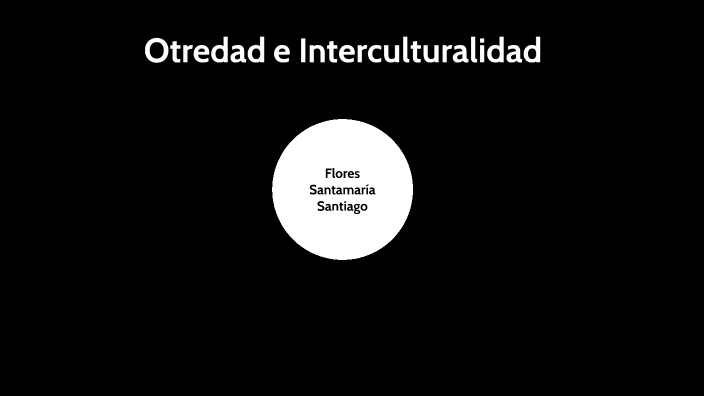 Otredad e interculturalidad by Santiago Flores Santamaria on Prezi