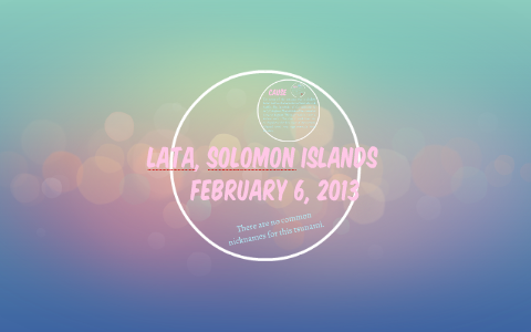 Lata, solomon islands by Ally H on Prezi