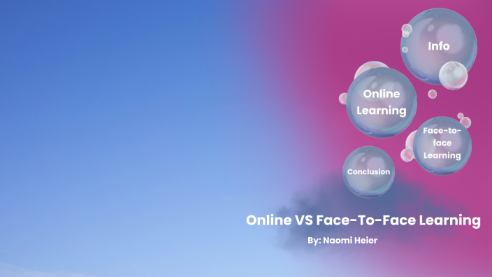 Online VS Face-To-Face Learning by Naomi Heier on Prezi