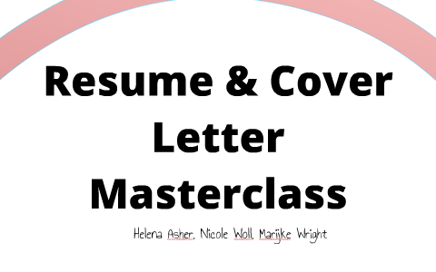 UTS Accomplish Resume & Cover Letter Masterclass by UTS Accomplish on Prezi