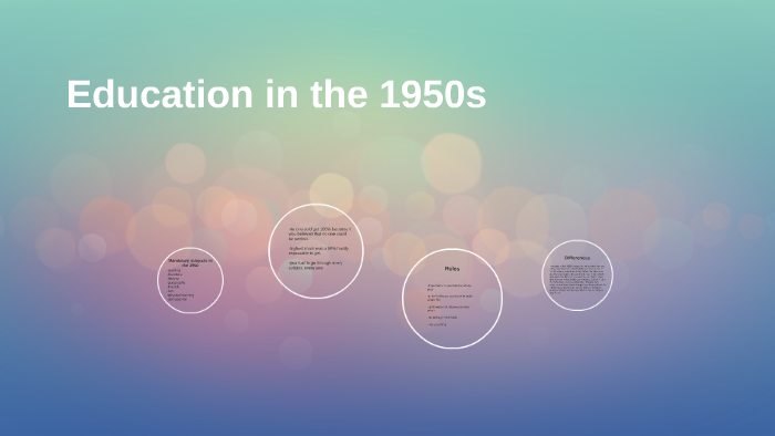 Education in the 1950s by Amber Lumley on Prezi
