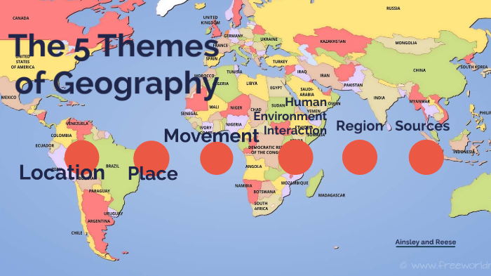 The Five Themes Of Geography by Ainsley Treat on Prezi