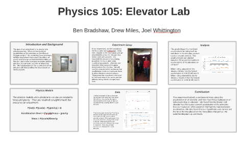Physics 105: Week 7 Lab, Elevators by Ben Bradshaw on Prezi
