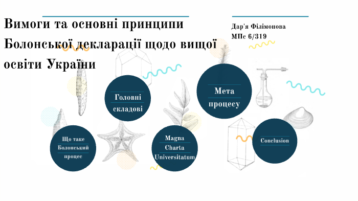 Вимоги та основні принципи Болонської декларації щодо вищої освіти ...