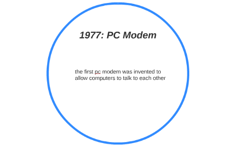 1977: PC Modem by Brandon Payne on Prezi