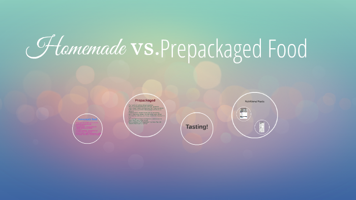 Homemade vs. Pre Packaged Food by Mallory DeNunzio on Prezi