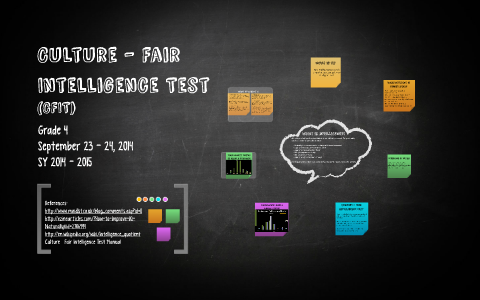Culture – Fair Intelligence Test by Kristine Magaling on Prezi