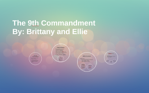 The 9th Commandment by on Prezi