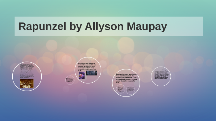 Rapunzel by allyson maupay