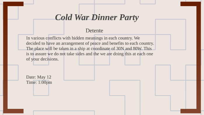 Cold War dinner party by Silvia Hernandez on Prezi