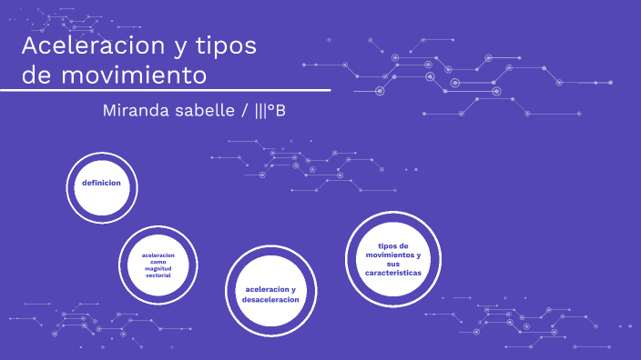 Aceleración y tipos de movimientos by Miranda Sabelle on Prezi