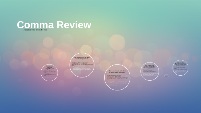 Comma Review by Chrissy Hinkle on Prezi