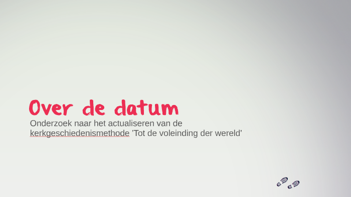 Presentatie afstudeeronderzoek GL: 'Over de datum' by Eveline de Heus ...