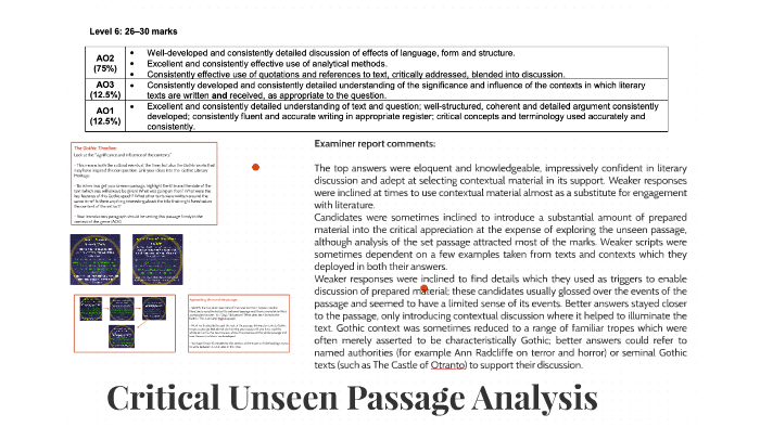 Critical Unseen Passage Analysis by Laura Mathews on Prezi