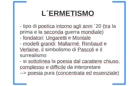L'ermetismo by Silvia Collu on Prezi