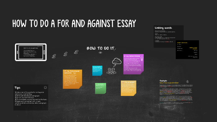 FOR AND AGAINST ESSAY by Mary Medranda on Prezi