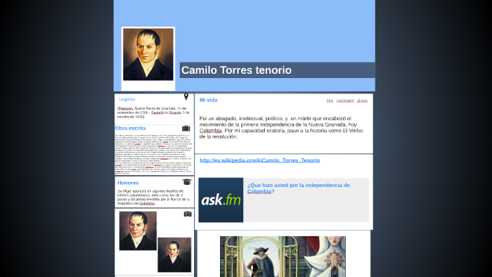 Camilo Torres tenorio by Danny Perez Cruz on Prezi