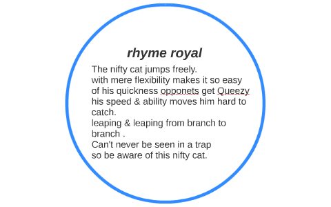 rhyme royal by itzel martinez on Prezi