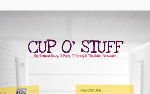 CUP O' STUFF by Karina Patel on Prezi