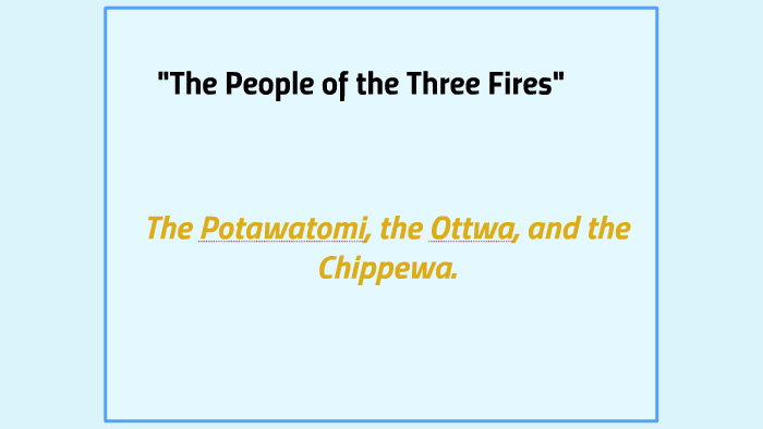 "The People of the Three Fires" by India Johnson on Prezi