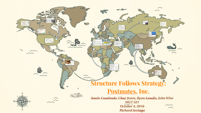 Structure Follows Strategy: Postmates, Inc. by Chaz Jones on Prezi