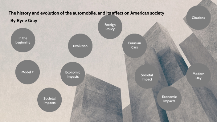 The history and evolution of the automobile, and its affect on American ...